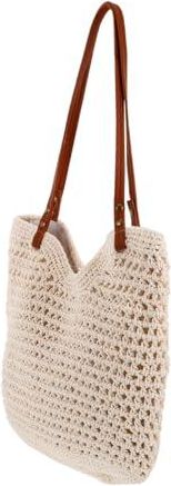 UPKOCH Sac Cabas Tiss&eacute; Pour Femme Sac De Plage Et Fourre-tout Pour Voyages &agrave; Main Polyvalent