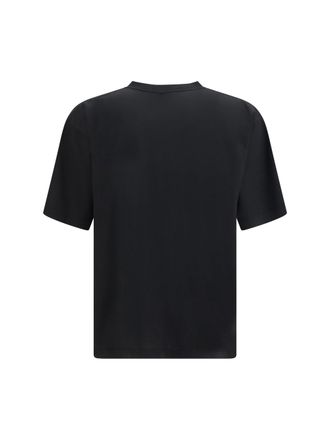 Balenciaga Mens Graphic Print T-Shirt Black Cotton T-Shirts And Polos