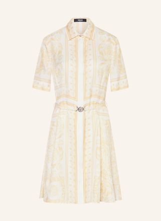 Versace Hemdblusenkleid Aus Seide gold