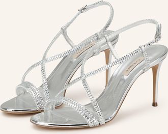 Casadei Casadei Sandaletten Josephine Julia Mit Schmucksteinen silber