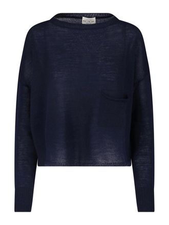 Maryya Pull Col Rond - Bleu