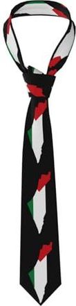 Generic Cravate Pour Hommes Carte Du Drapeau De La Palestine Classique Cravates &Eacute;troit Cravate Pour Accessoires C&eacute;l&eacute;brations Affaires