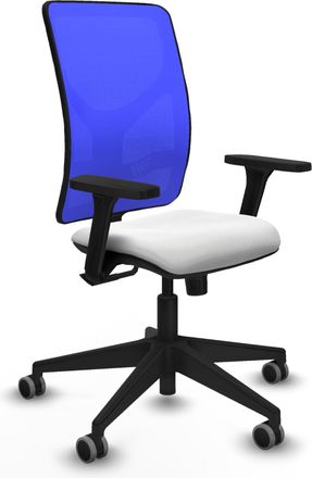 Piqueras y Crespo Stuhl f&uuml;r Telearbeit mit 3D-Armlehnen, h&ouml;henverstellbare Lendenwirbelst&uuml;tze, ausgestattet mit 3 Positionen und Schneidschaum, mit Rollen von 65 mm, Pa