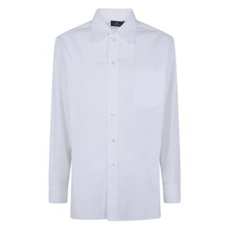 Etro Femme, Blouses et Chemises, Blanc, Taille: 36 FR Chemise en coton avec empi&egrave;cement en soie au dos