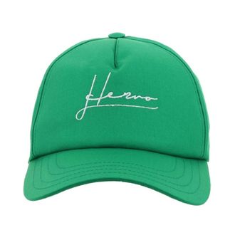 Herno Cotton Logo Cap - - Accessories - Damen - Gr&uuml;n - ONE SIZE