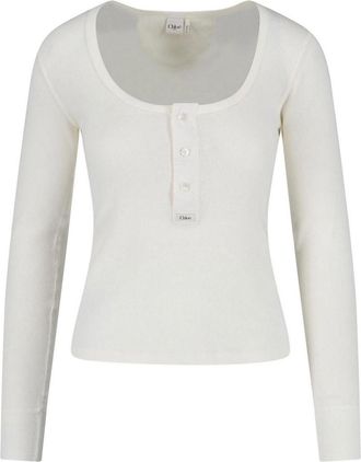 Chlo&eacute; Pull Col Rond - Blanc
