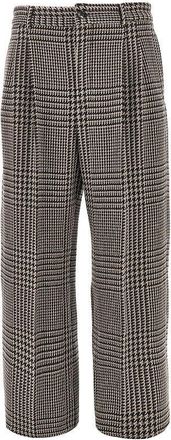 Emporio Armani Houndstooth wool-blend tailored pants Man 48