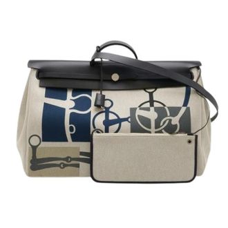 Herm&egrave;s Pre-owned Aile Bag Zip 50 Indigo 2Way Handbag - - Pre-owned - Damen - Mehrfarbig - ONE SIZE