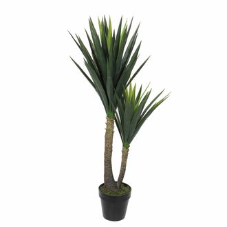 Mica Mica decorations k&uuml;nstliche Yucca Palme - Yuccapalme im Kunststofftopf - h 120 x d 60cm