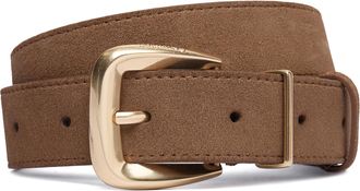 Calvin Klein G&uuml;rtel Calvin Klein Hw End Tip Buckle Suede 30Mm LV04F7114G Braun