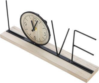 Amosfun Tischuhr Vintage Design Liebe Briefuhr F&uuml;r Wohnzimmer Schlafzimmer Batterie Notwendig Pr&auml;zise Quarzwerk Uhr