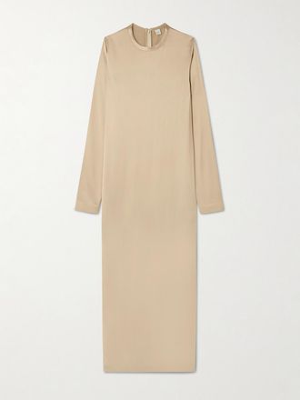 Toteme Maxikleid Aus Satin - Neutral