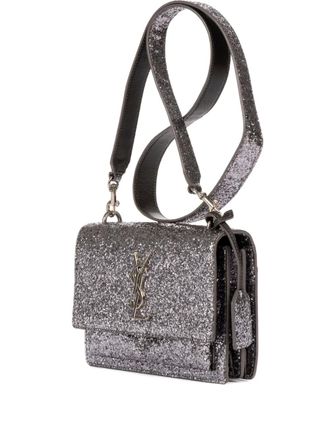 Saint Laurent sac &agrave; bandouli&egrave;re &agrave; paillettes (2000) - Argent