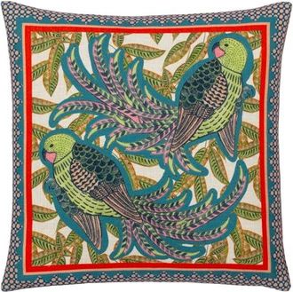 furn. Wylder Tropics Karasi Papageien Kissen mit tropischen Federn gef&uuml;llt