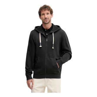Guess Texturierter Rei&szlig;verschluss-Hoodie - - Sweatshirts & Hoodies - Herren - Schwarzk - M