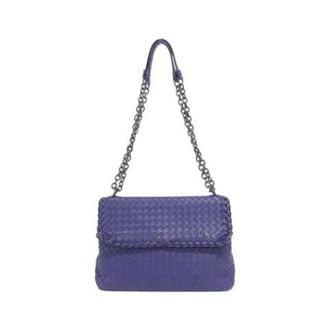 Bottega Veneta Sac bandouli&egrave;re en cuir Pre-owned - Femme - Pre-owned - Violet - Taille: ONE Size