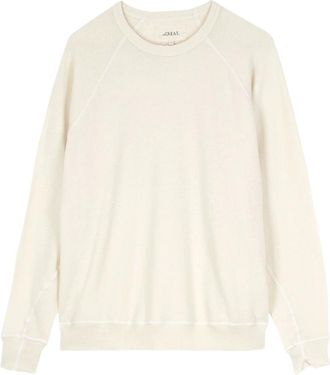 The Great. THE Great, Femme, Sweatshirts et sweats &agrave; capuche, Beige, Taille: 42 FR College SweaT-shirt
