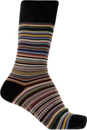 Paul Smith Homme, Sous-v&ecirc;tements, Multicolore, Taille: ONE Size Signature Stripe Sock