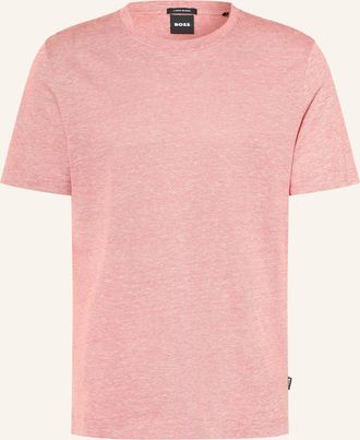 HUGO BOSS T-Shirt Thompson Mit Leinen rot