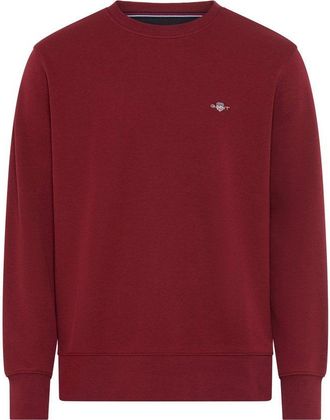 GANT Sweatshirt REG SHIELD C-NECK SWEAT mit Logostickerei auf der Brust
