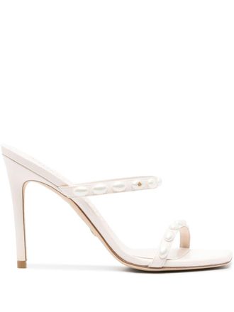 Stuart Weitzman Mules 100mm - Nude