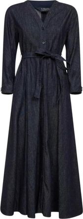 Max Mara Femme, Robes, Bleu, Taille: 40 FR Robe Chemise