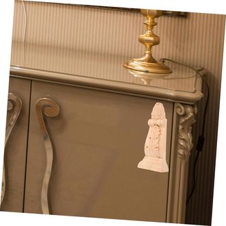 Amosfun Holzapplikationen Aus Geschnitztem Holz Unbemalt 12x6x2,5cm Möbelaufkleber Für Türen Und Schränke Dekorative Holzintarsien Für Möbeldekoration