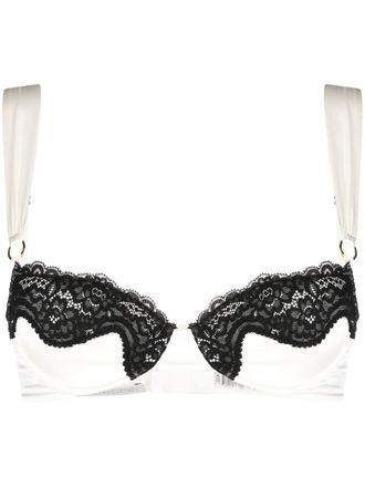 Stella McCartney Gesteppter Balconette-BH - Wei&szlig;
