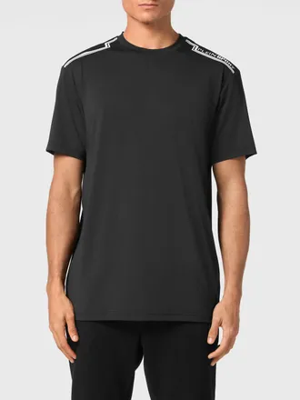 Plein Sport T-shirt slim fit en coton avec logo contrastant imprim&eacute;