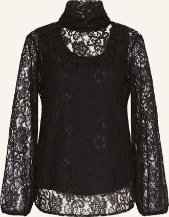 Emily van den Bergh Emily Van Den Bergh Schluppenbluse Aus Spitze schwarz