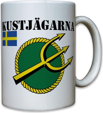 Copytec Kustj&auml;garna 8651 Kaffeetasse, K&uuml;ste der schwedischen Armee, Emblem der Spezialeinheit