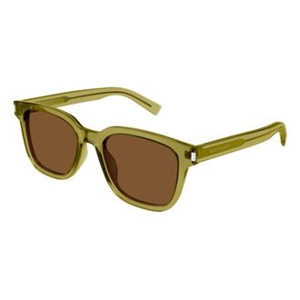 Saint Laurent Rechteckige Sonnenbrille mit Naked Wirecore - - Accessories - Herren - Gr&uuml;n - 52 MM