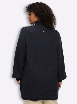 Sheego Strickpullover Rollkragen-Pullover Langarm