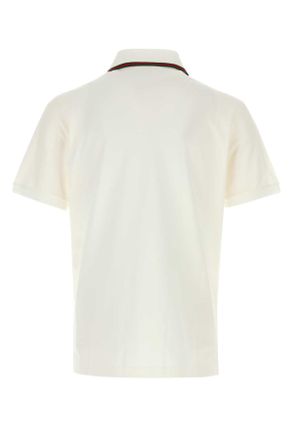 Gucci Mens White Piquet Polo Shirt Cotton T-shirts And Polos