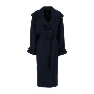 Anine Bing Rickie Trench Coat - - Coats - Damen - Blau - S