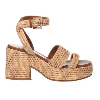 Baldinini Femme, Chaussures, Brun, Taille: 41 1/2 EU Raffia Wedge