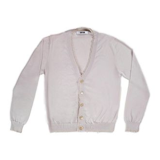 Mauro Grifoni Stylischer Cardigan mit Doppelten Rissen - - Knitwear - Herren - Beige - M