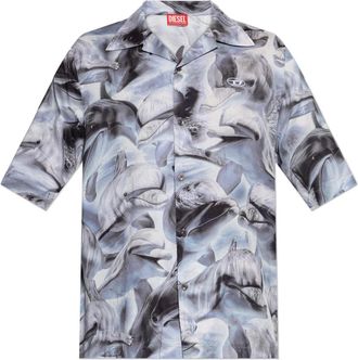 Diesel Homme, Chemises, Gris, Taille: M S-Brack-Dolphin Shirt