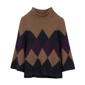 Luisa Cerano Pull en maille &agrave; col rond - Femme - Pulls - Multicolore - Taille: 46 FR