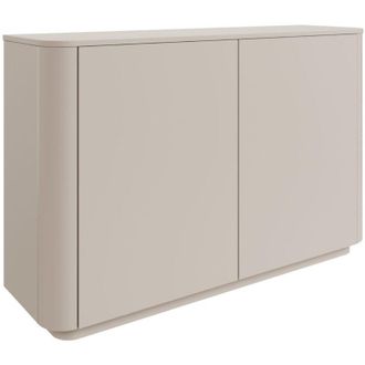 Selsey Selsey Luvio - Sideboard, 2-t&uuml;rig mit 6 F&auml;chern, abgerundeten Kanten, 140 cm, Kaschmirgrau