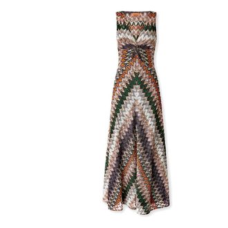 Missoni Femme, Robes, Multicolore, Taille: 40 FR Robe Longue Sans Manches