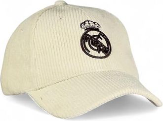Real Madrid Casquette n° 52 avec licence - Taille adulte réglable, Blanc marbré, L/XL