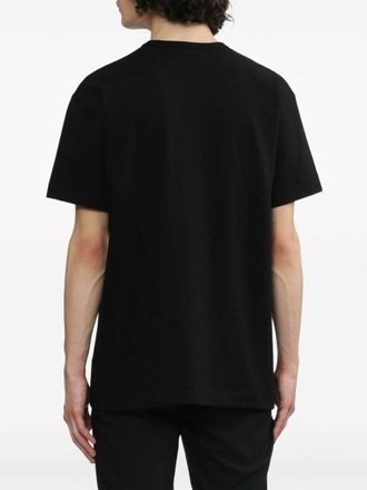 Comme Des Gar&ccedil;ons Heart-Embroidered Cotton T-shirt - Black