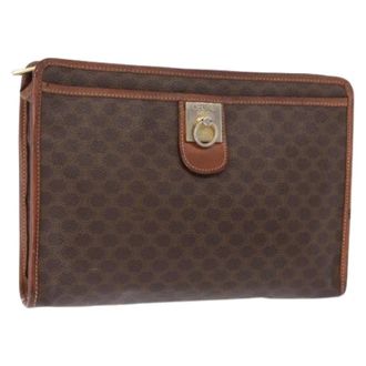 Celine Pochette Vintage Pre-owned - Femme - Pre-owned - Brun - Taille: ONE Size