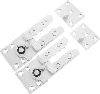 Cabilock 2 Stück Metall Sofa Verbinder für Polstermöbel Sektionale Möbelverbinder Kurz Stilvolles Design Einfache Montage Passform für Couch und Recamiere Erhö