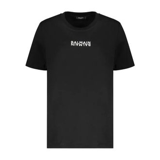 Balmain T-Shirt mit Logo-Print - - Tops - Herren - Schwarzk - S