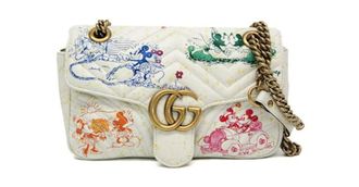 Gucci x Disney Cream Marmont Crossbody Bag