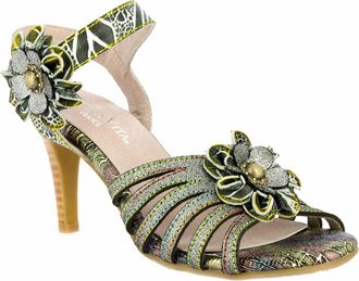 Laura Vita Damen FACNTASMEO 04 Peeptoe Sandalen, Schwarz (Noir Noir)