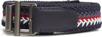 Tommy Hilfiger Flechtg&uuml;rtel aus einem elastischen Material-Mix mit Rollschnalle in