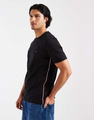 Tommy Hilfiger Global - T-shirt &agrave; rayures - Noir